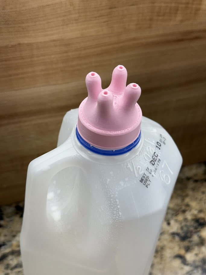 Cow Udder Milk Carton Cap, Milk Bottle Cap, Funny Pouring Milk Dispens ...